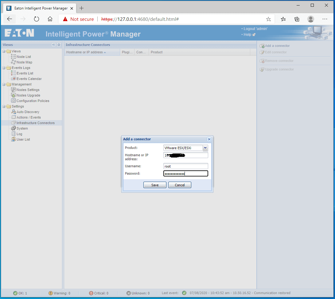 การตั้งค่า Auto Shutdown ESXi Host ผ่าน EATON IPM เมื่อ UPS แบตเตอรี่ ...