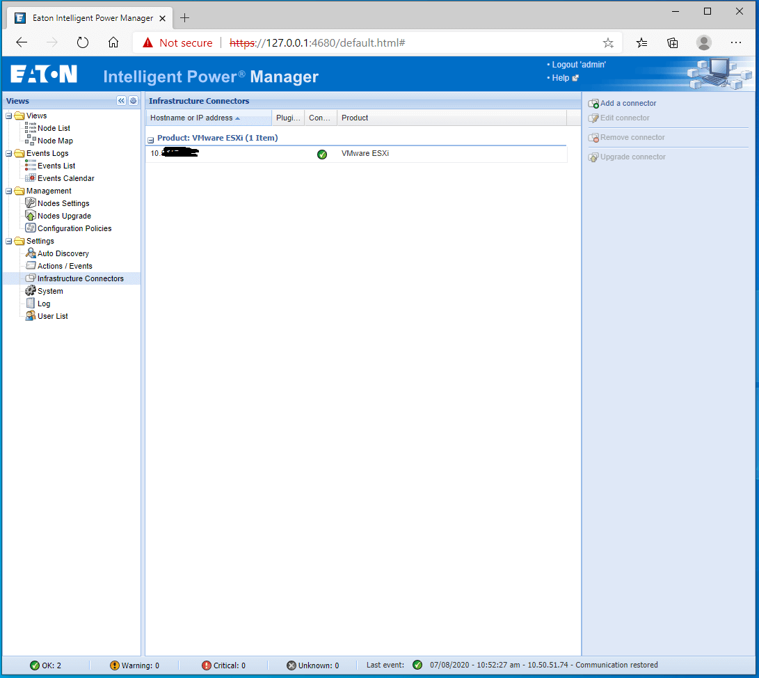 การตั้งค่า Auto Shutdown ESXi Host ผ่าน EATON IPM เมื่อ UPS แบตเตอรี่ ...