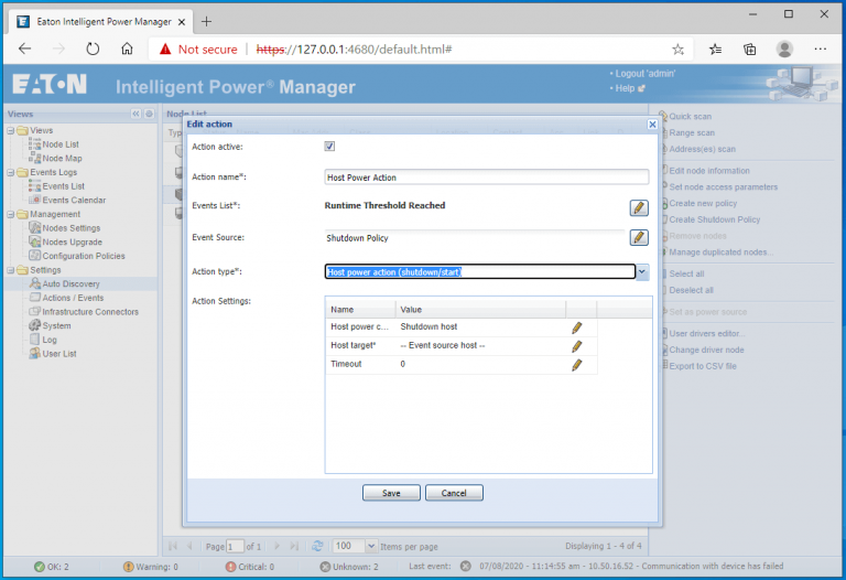 การตั้งค่า Auto Shutdown ESXi Host ผ่าน EATON IPM เมื่อ UPS แบตเตอรี่ ...