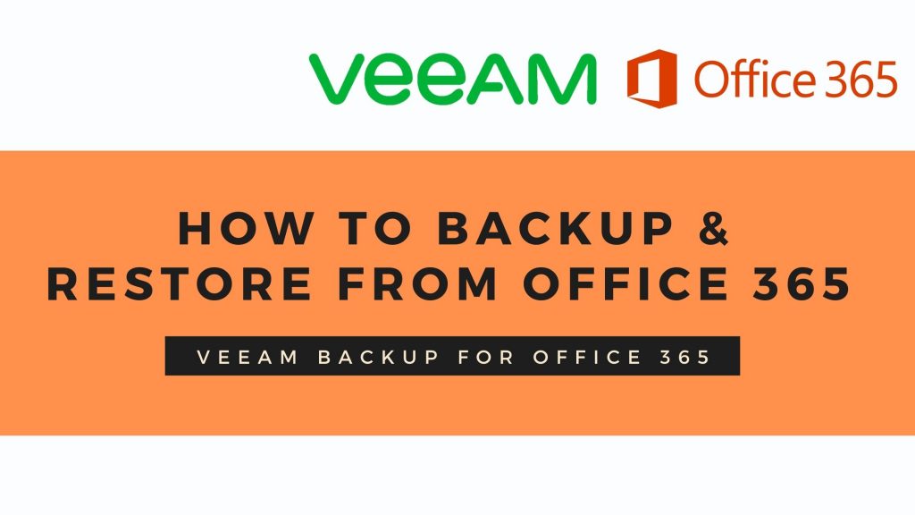 ขั้นตอนการสำรองและกู้คืนข้อมูล Office 365 จาก Veeam Backup for Office ... ขั้นตอนการสำรองและกู้คืนข้อมูล Office 365 จาก Veeam Backup for Office ...