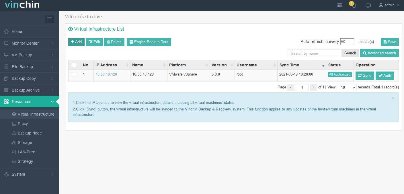 การตั้งค่า Vinchin Backup & Recovery | AVESTA : Mobile, Web and Custom ...