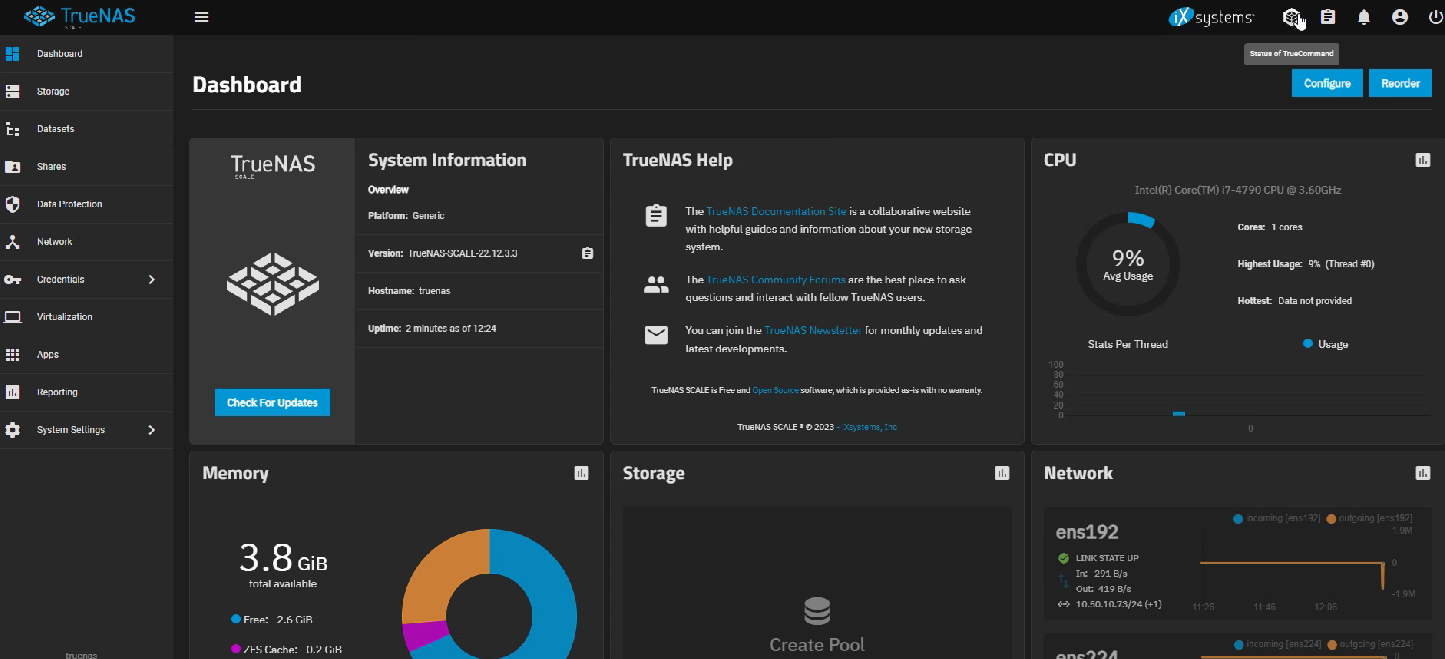 การติดตั้ง TrueNAS SCALE อย่างง่าย | AVESTA : Mobile, Web and Custom Application Development Company