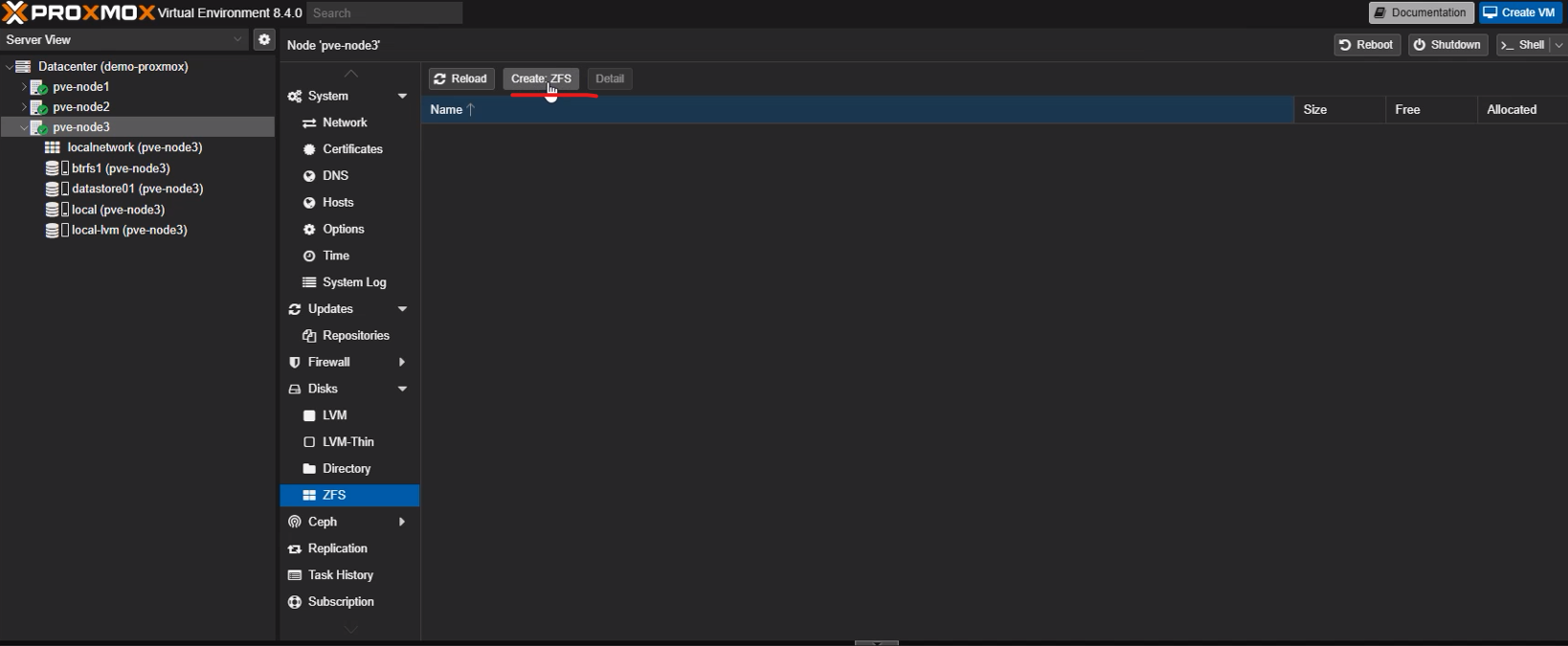วิธีสร้าง ZFS Storage บน Proxmox VE | AVESTA : Mobile, Web and Custom Application Development ...